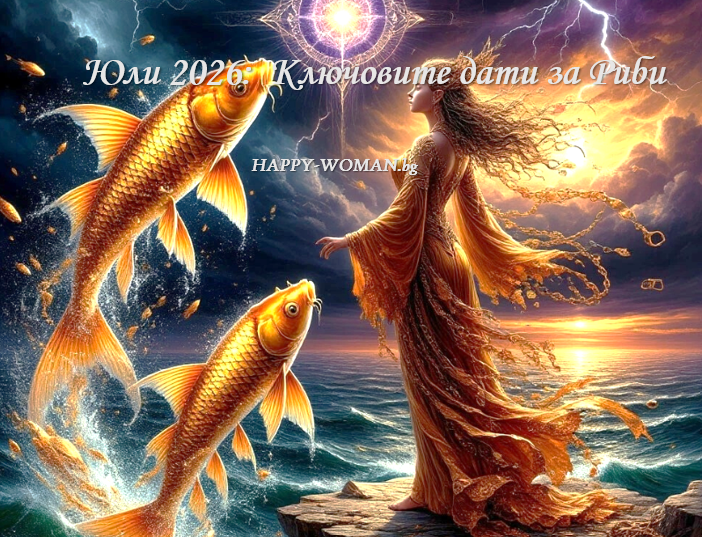 Юли 2026: Ключовите дати за Риби - Happy-Woman
